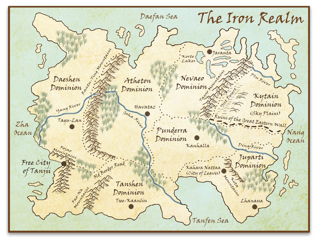 Making the Iron Realm Map | Kosmosaic Books - G.L. Breedon