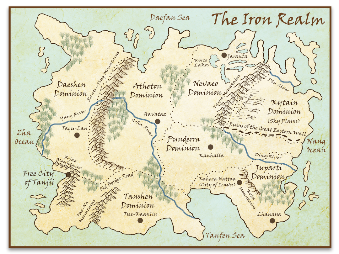 Making the Iron Realm Map | Kosmosaic Books - G.L. Breedon
